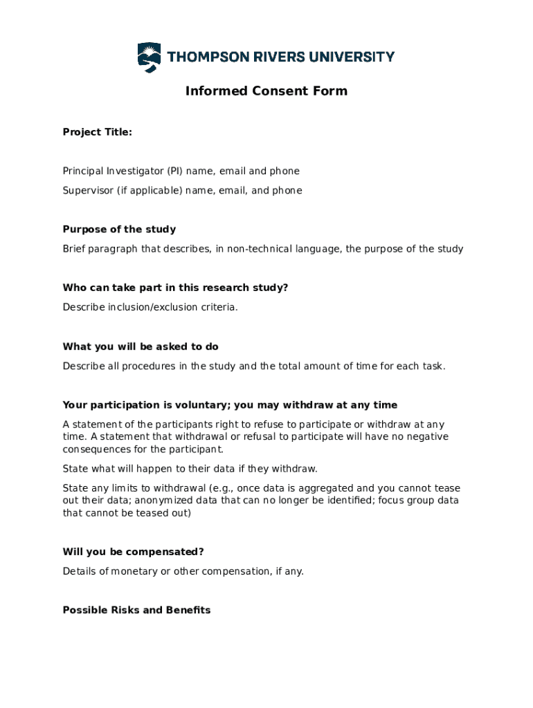 KGI Ined Consent Template Doc Template | pdfFiller