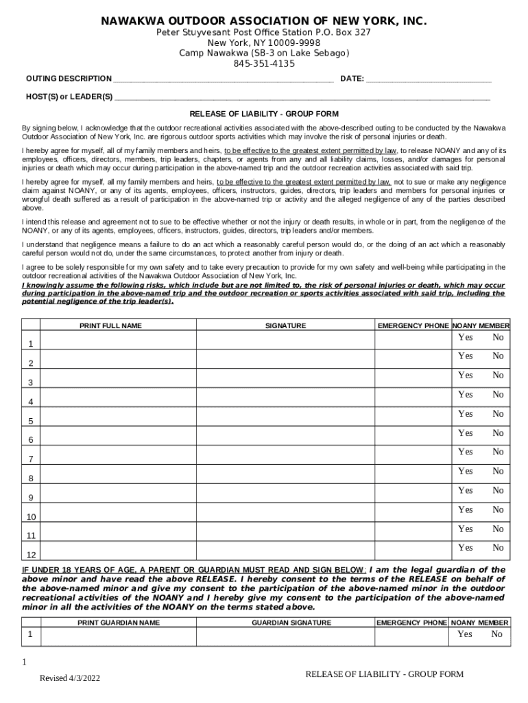 Outdoor Recreational Activity Risk Disclosure ... Doc Template | pdfFiller