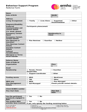 Supported Living Services Doc Template | pdfFiller