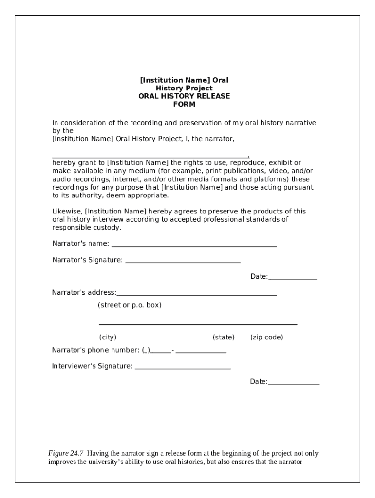 Who Owns Oral History? A Creative Commons Solution Doc Template | pdfFiller