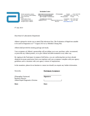 open Invitation letter Doc Template | pdfFiller