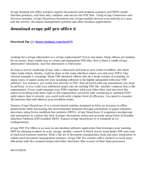 Fillable Online eCopy Desktop Download - It enables office workers to ...