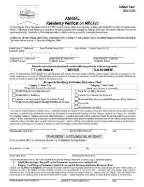 Fillable Online Required-Residency-Verification-Affidavit. ... Fax Email Print - pdfFiller