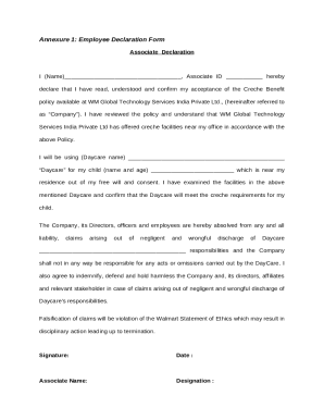 Benefits Eligible Employee Acknowledgement Doc Template | pdfFiller