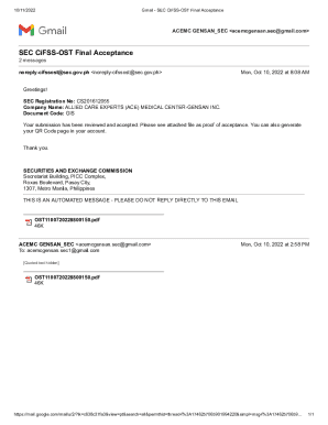 Fillable Online SEC CiFSS-OST Final Acceptance Fax Email Print - pdfFiller