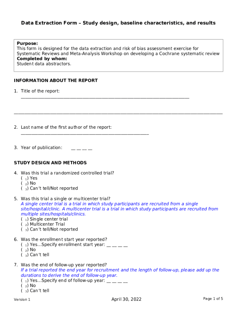 Data extraction and quality assessment methods used - eyes cochrane Doc ...