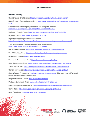 Fillable Online Small Grants Programme returns with awards of up to ...