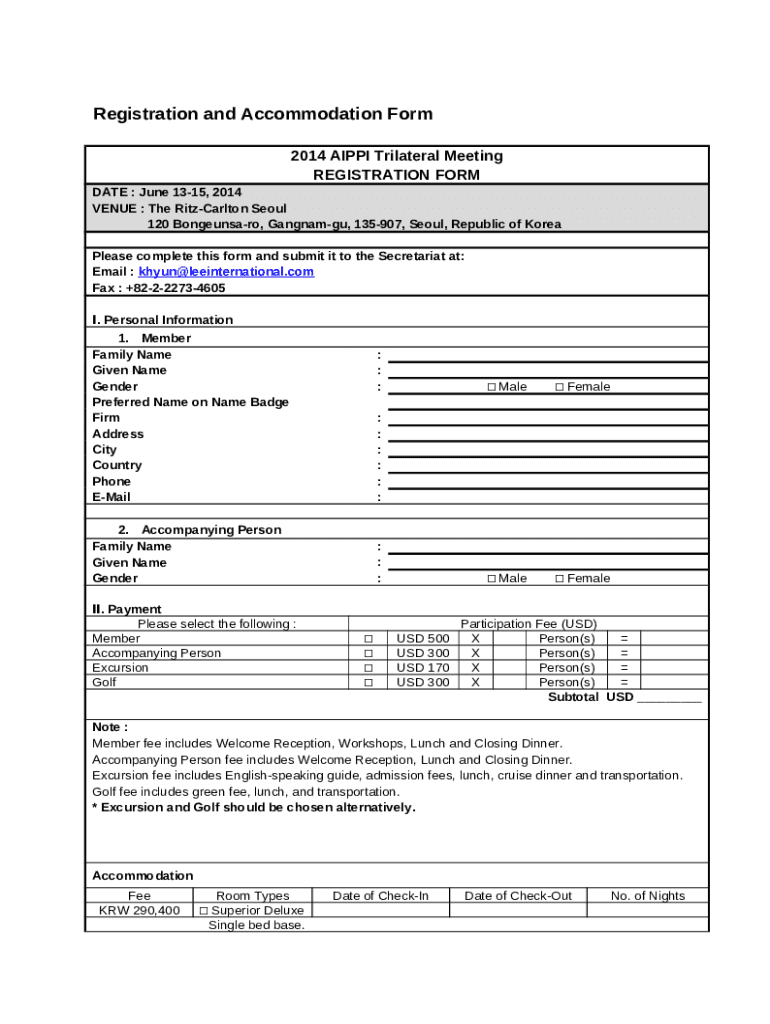 VENUE : The Ritz-Carlton Seoul Doc Template | pdfFiller