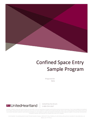 Fillable Online Confined Space Entry Sample Program Fax Email Print - pdfFiller