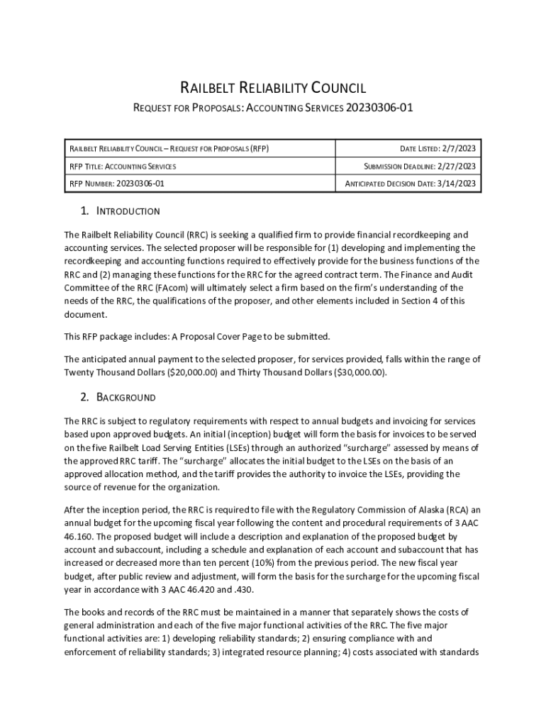 Fillable Online City of Sand Point Request for Proposal Auditing ...