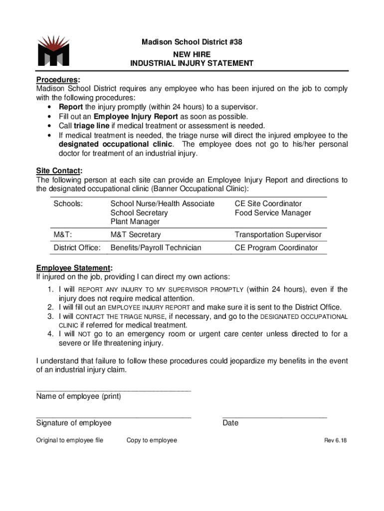 Fillable Online New Hire Statement Fax Email Print - pdfFiller