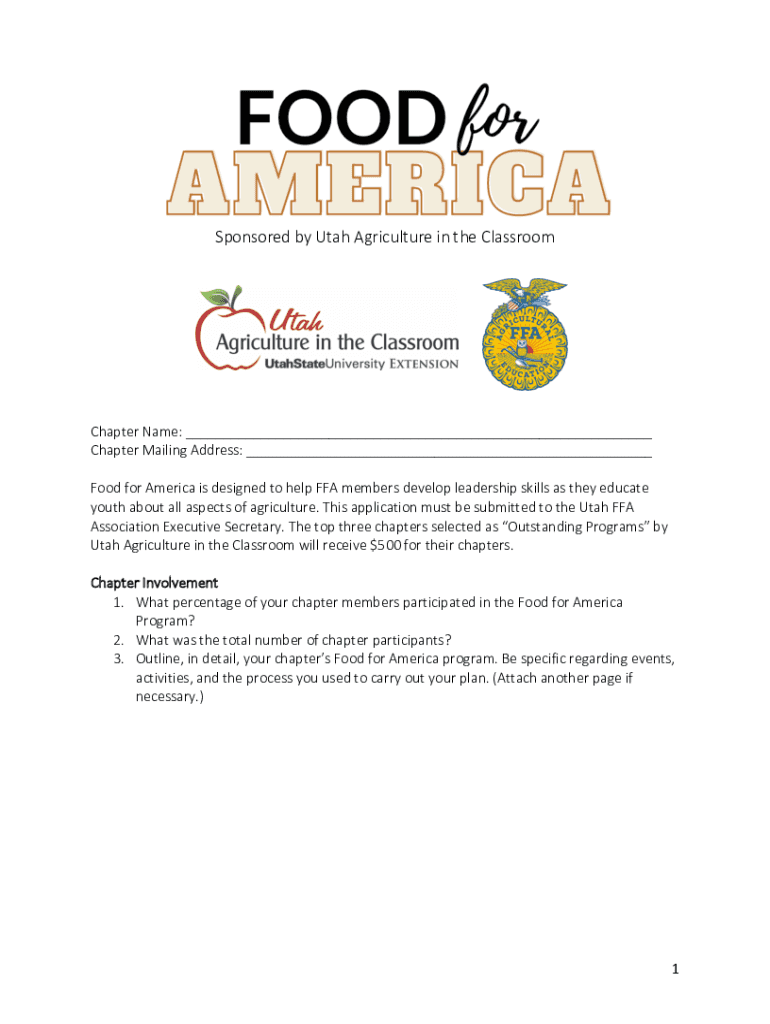 Fillable Online Food for America.docx Fax Email Print - pdfFiller