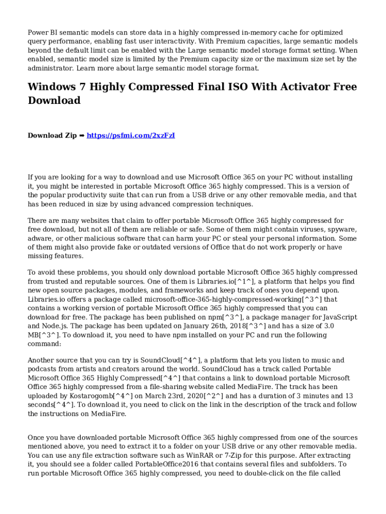 Fillable Online Semantic model modes in the Power BI service Fax Email Print - pdfFiller