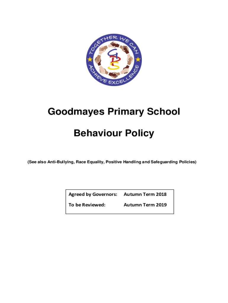 Fillable Online Behaviour Policy - Grange Primary School Fax Email ...