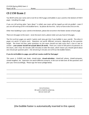 Fillable Online CPSC 2150 Exam 2 Study guide Flashcards Fax Email Print - pdfFiller