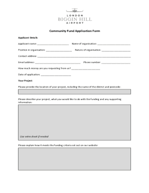 Fillable Online Community-Fund-Application-Form-2023 Fax Email Print ...