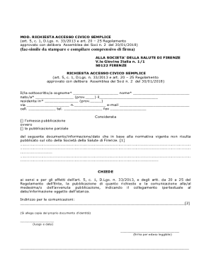 Compilabile Online (fac-simile da stampare e compilare comprensivo di ...