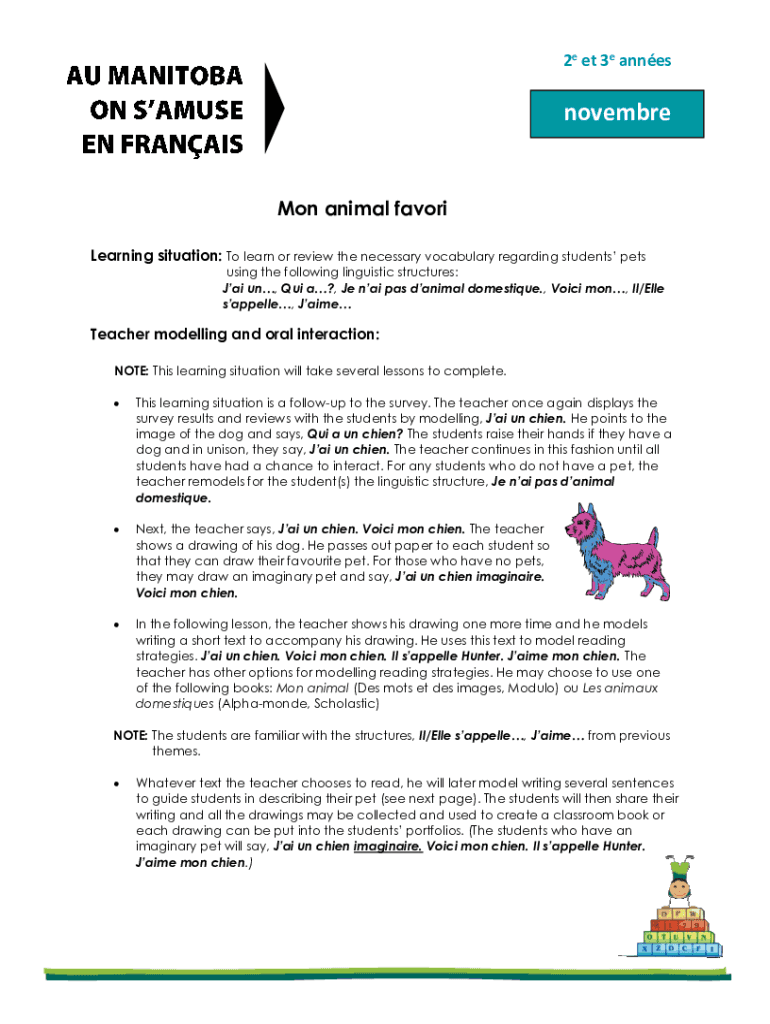 Fillable Online The Best Class Pets and the Worst to Keep in a ...