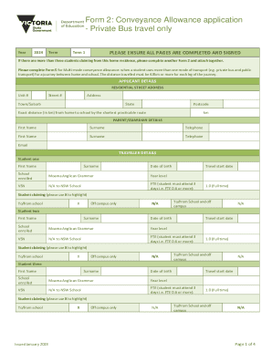 Fillable Online Form 2: Conveyance Allowance application Fax Email ...