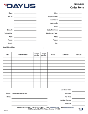 Fillable Online Order Form. Lucidpress Fax Email Print - pdfFiller