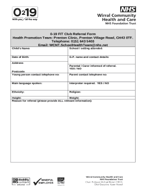 Fit Club referral Doc Template | pdfFiller