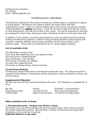 This course fulfills the Mason Core Literature requirement and ... Doc ...