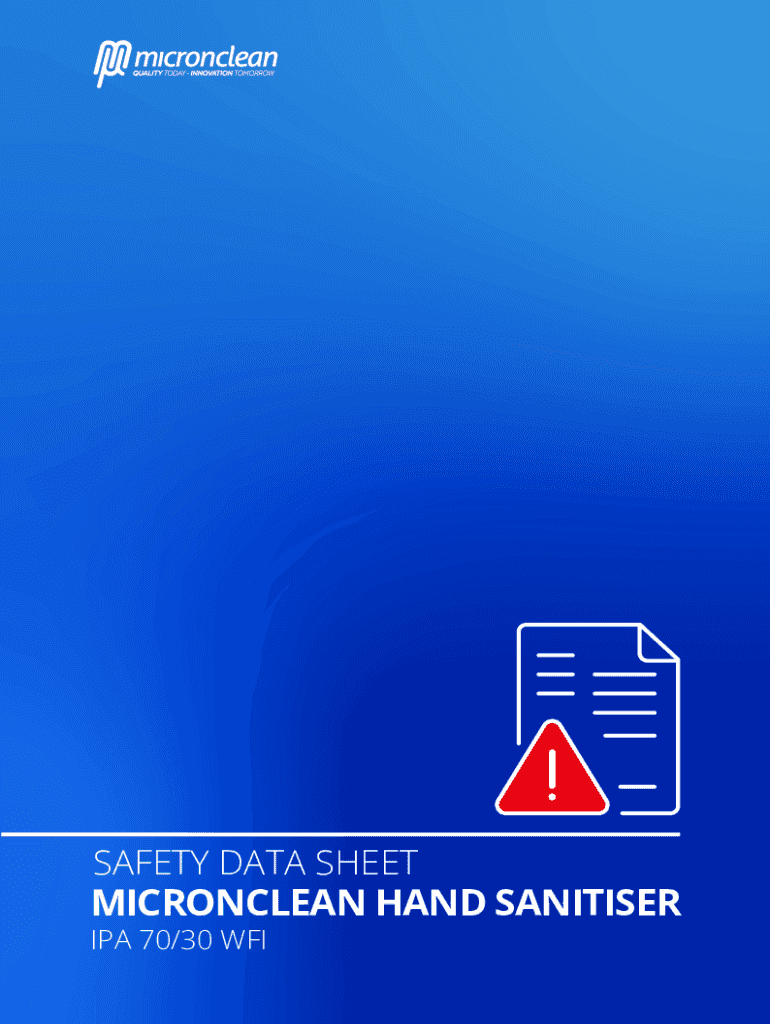 Fillable Online SAFETY DATA SHEET HAND SANITIZER DISINFECTANT ... Fax Email Print - pdfFiller