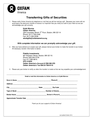 Fillable Online Oxfam America saving lives Fax Email Print - pdfFiller