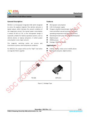 Fillable Online AH1897S Description Features Pin Assignments Applications Fax Email Print ...
