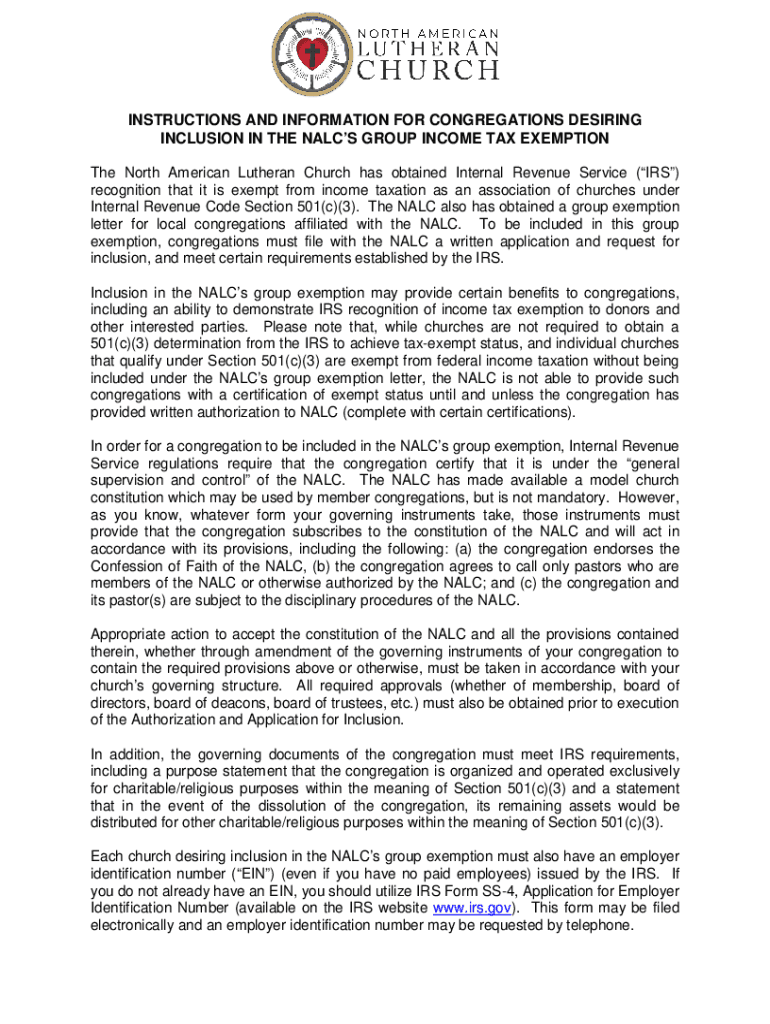 Fillable Online Legal Issues - Tax Status & Exemptions Fax Email Print - pdfFiller