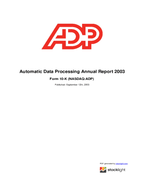 Fillable Online Automatic Data Processing, Inc. Common Stock (ADP) Fax ...