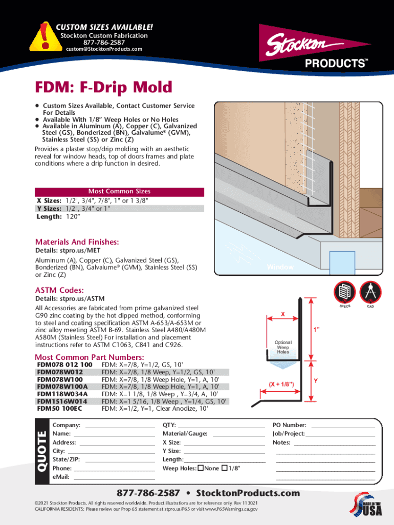 Fillable Online FDM: F Drip Mold Fax Email Print - pdfFiller