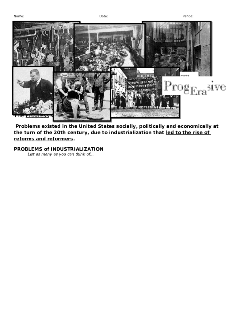 How Gilded Age Corruption Led to the Progressive Era Doc Template ...