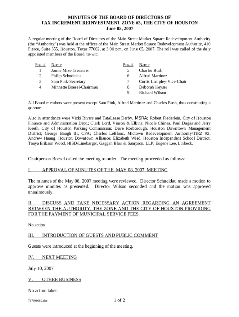 Main Street Market Square Redevelopment Authority d/b/a ... Doc ...