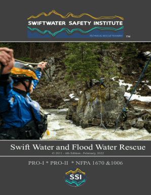 Fillable Online Swiftwater, Flood and Surface Water Rescue Task Book ...