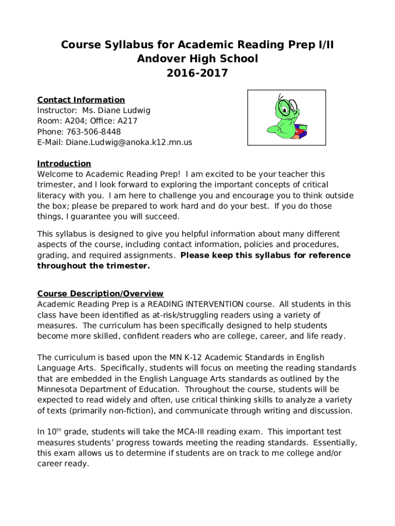 Ludwig, Diane R / Academic Reading Prep Doc Template | pdfFiller