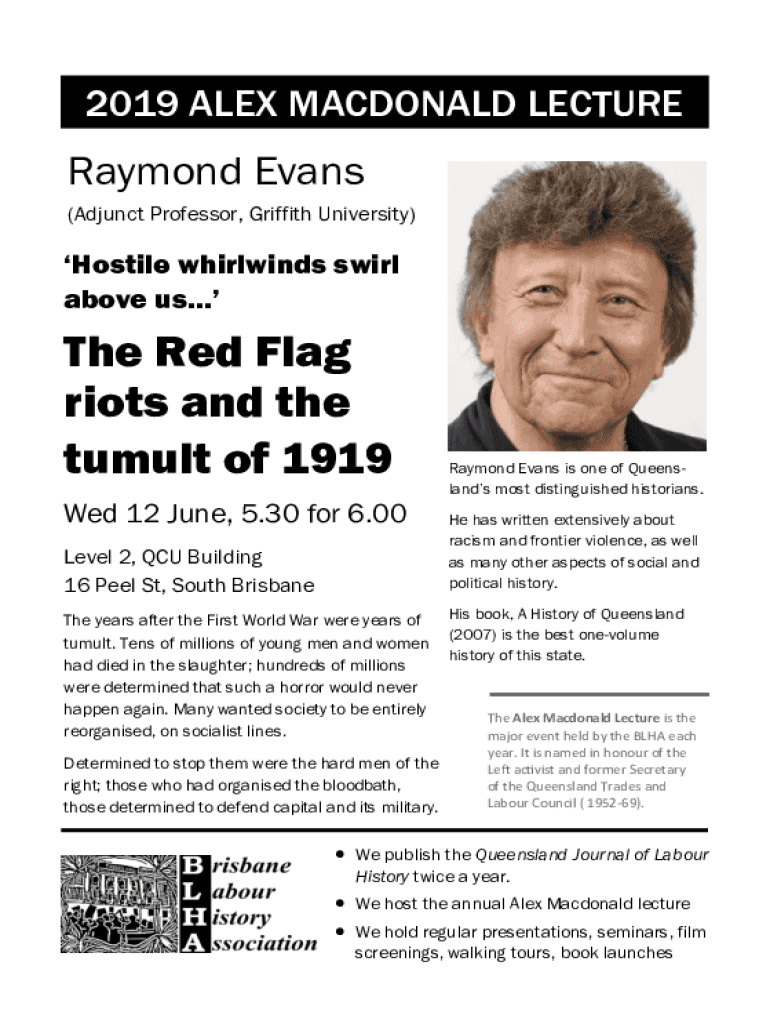 Fillable Online The Red Flag riots and the tumult of 1919 Fax Email ...