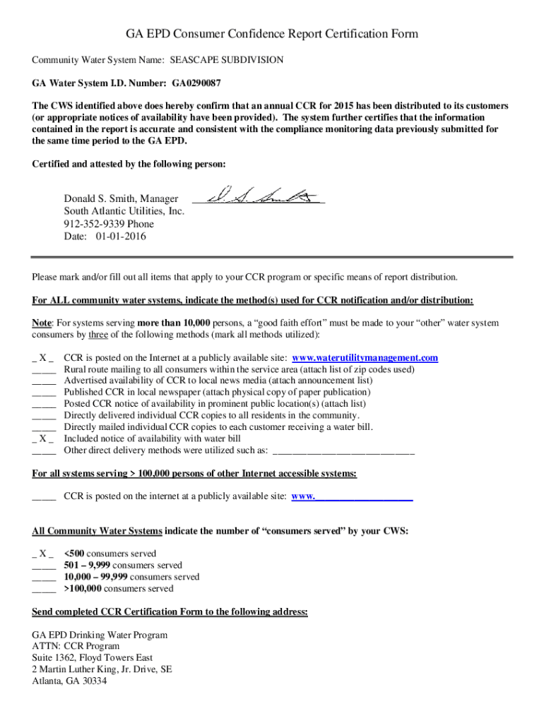 Fillable Online Georgia Epd Confidence Form - Fill Online, Printable ...