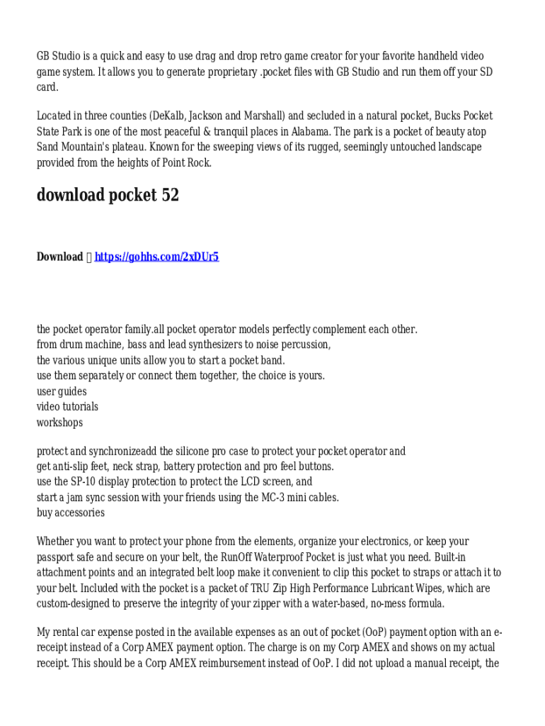 Fillable Online GB Studio: Drag and drop retro game creator for GameBoy ...