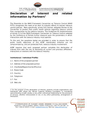 WHO Framework Convention on Tobacco Control Preamble Doc Template ...