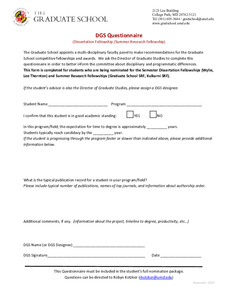 Fillable Online gradschool umd Dissertation Fellowship Guidelines Ann G. Wylie & Lee ... Fax ...