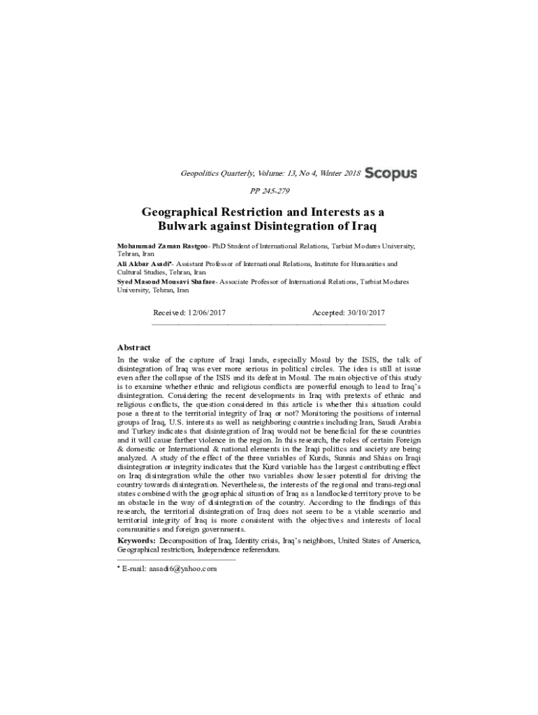 Fillable Online Geographical Restriction and Interests as a Bulwark ...