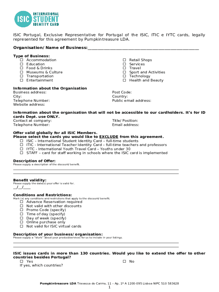 APPENDIX 1: Sample of ISIC, ITIC and IYTC Cards Image Doc Template ...