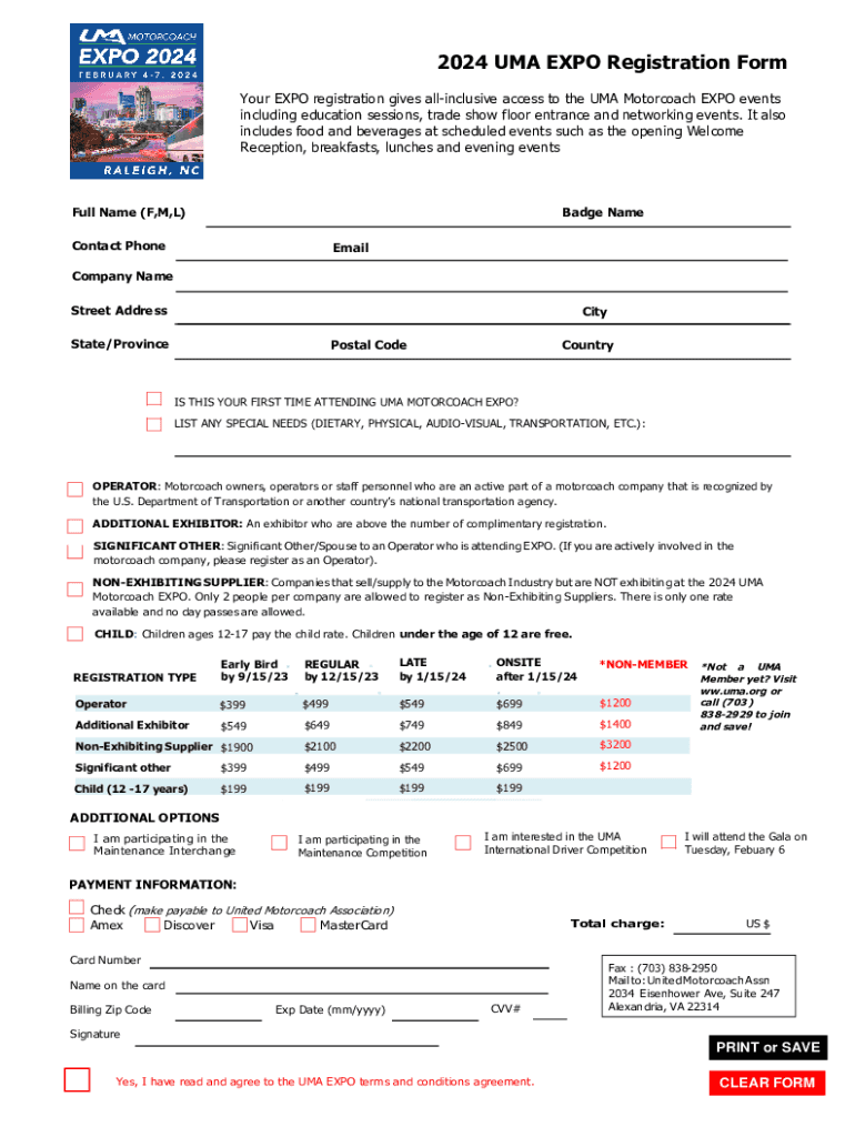 Fillable Online 2022 EXPO REGISTRATION FORM Fax Email Print - pdfFiller