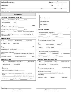 Fillable Online Hormone Replacement Therapy, Biest Cream Fax Email ...