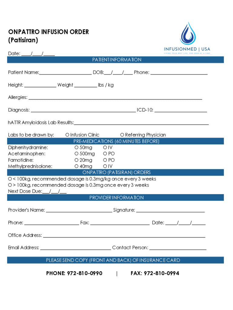 Fillable Online Patisiran (Onpattro)Davis's Drug Guide - Nursing ...