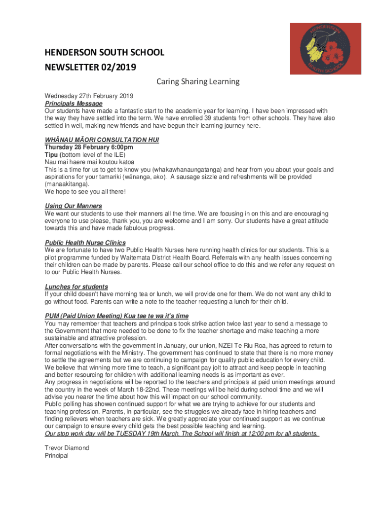 Fillable Online Principal's WeeklySmore Newsletters for Education Fax Email Print - pdfFiller