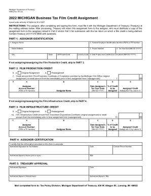 Fillable Online 4600, 2022 Michigan Business Tax Forms and Instructions ...