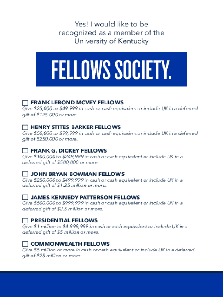 Fillable Online UK Fellows Society Form Fax Email Print - pdfFiller