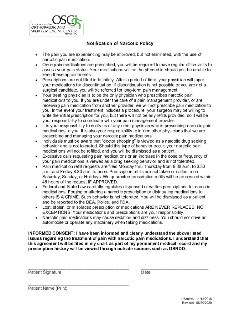 Fillable Online Denial of pain medication by health care providers ...